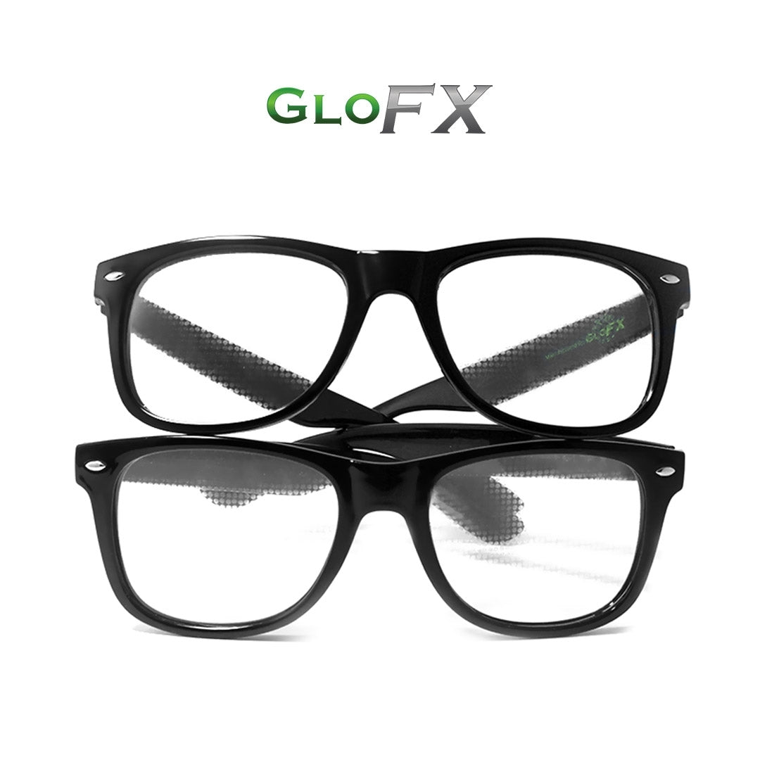 Prism Glasses GloFX Snaps Diffraction Rave Glasses | Heart Spiral Lenses 3D Prisms Festival Glasses
