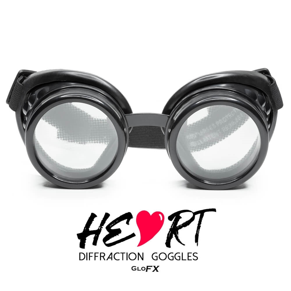 Heart Diffraction Glasses | The Rave Cave